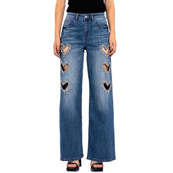 Jeans | Seline Heart Jeans | Poshmark